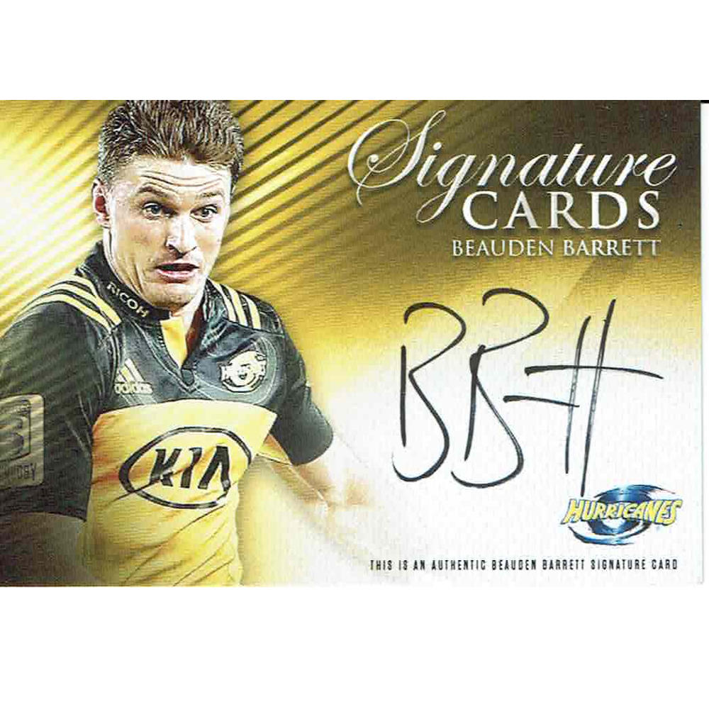 2018 NZR Signature Series SC-09 Beauden Barrett Hurricanes – Card Central