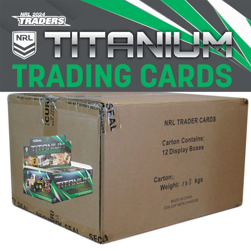 2024 NRL Traders Titanium Hobby – Case (12 Boxes) and Priority Box ...